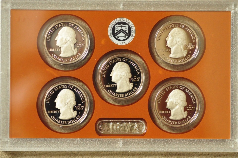 2019 US mint Proof Set America the Beautiful Quarters OGP COA Collector ...