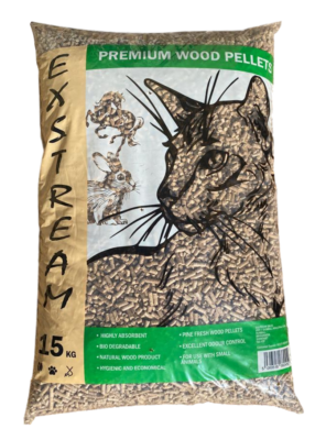 Wood Based Cat Litter 60/30/15/10 Litres Absorbent Pellets Pine ...