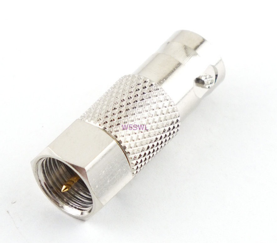 BNC Female to Type F Male Coax Adapter Connector - USA Ham Radio Seller ...