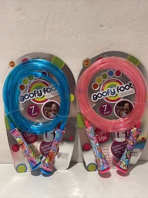 Goofy Foot Light-Up LED 7 ft Jump Rope Kids Fitness Suction Cup Handles ...