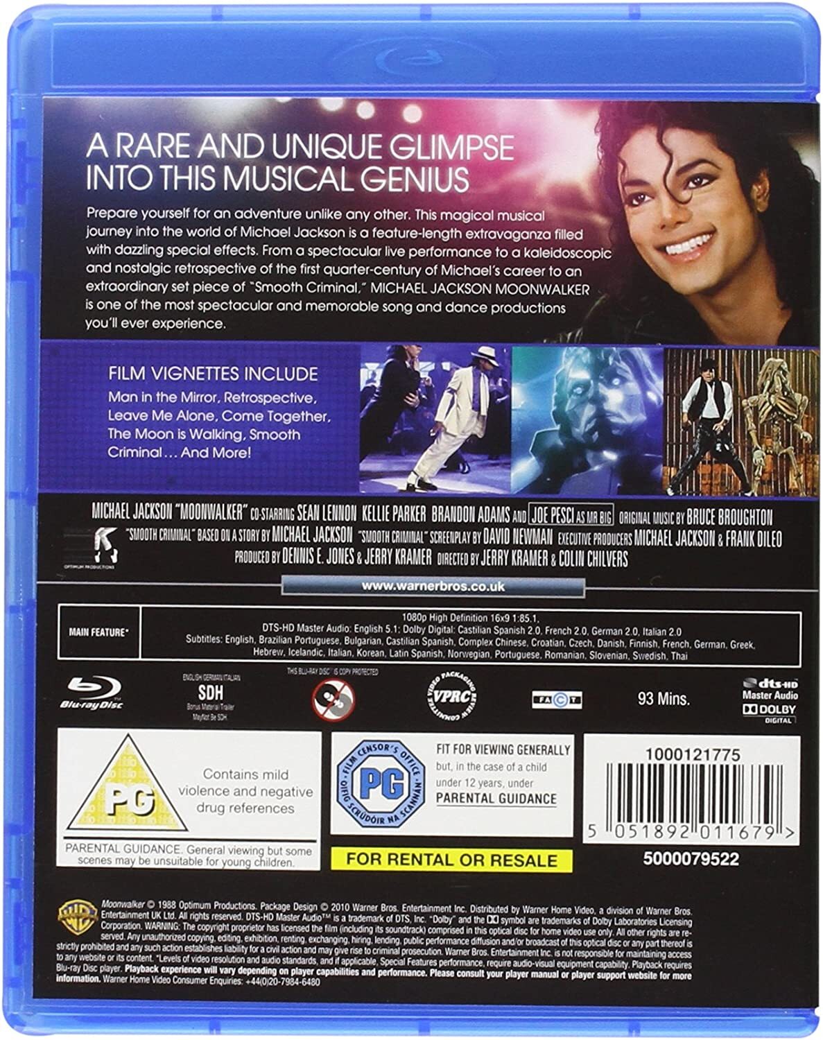 Michael Jackson: Moonwalker (Blu-ray, 1988) for sale online | eBay