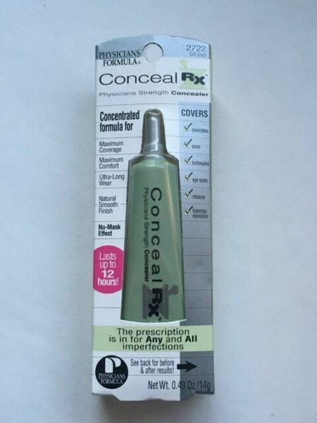 Physicians Formula Conceal RX Concealer 2722 Soft Green Boxed for sale ...