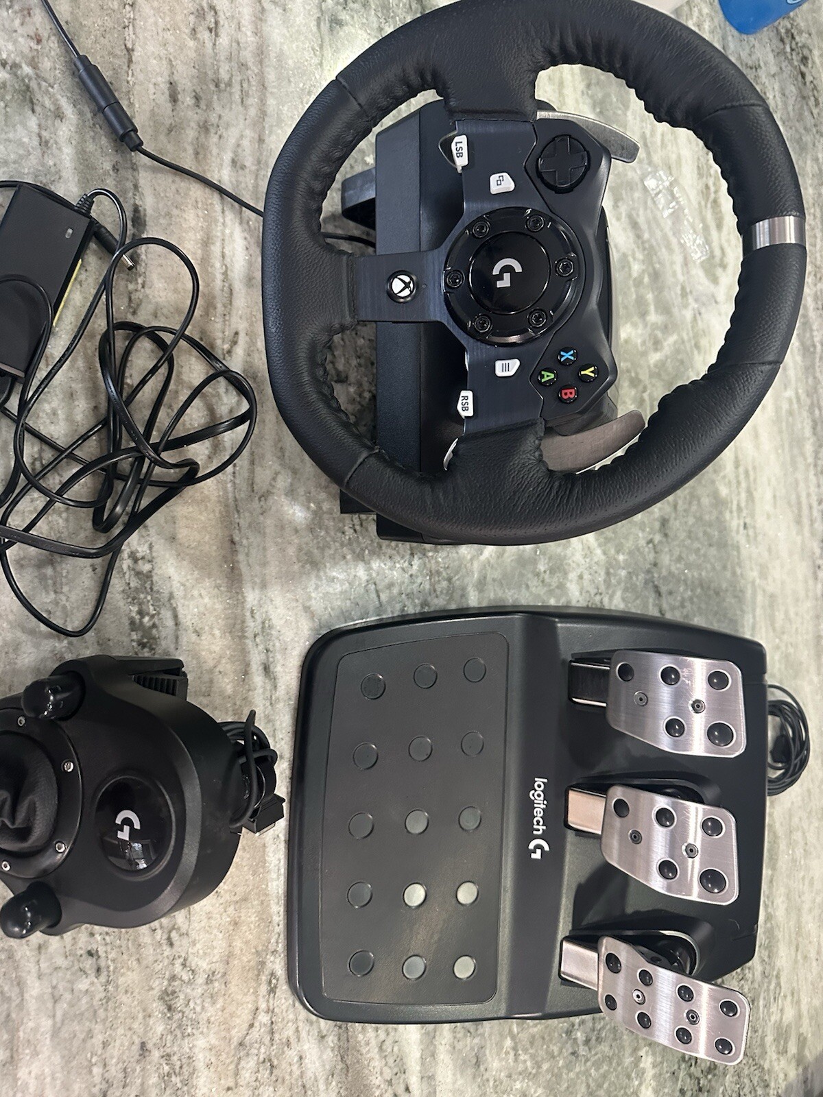 Logitech G29 *WHEEL + PEDALS + SHIFTER With Power Cable