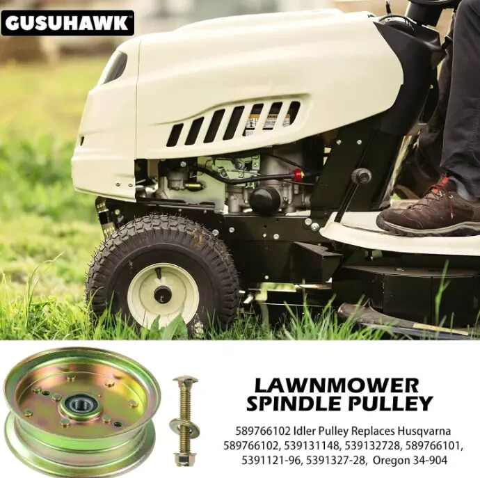 1 Deck Flat Idler Pulley For Husqvarna 539112196 539131148 539132728 ...