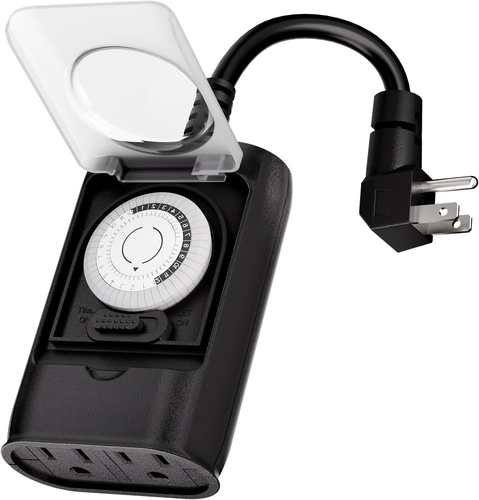 Electric Timer Switch Box 24-Hour Outdoor Weatherproof Heavy Duty 15A 120V NEW | eBay