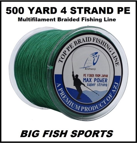 500M / 50LB Super Strong 4 Strand Pro PE Power Braided Fishing Line 500 ...