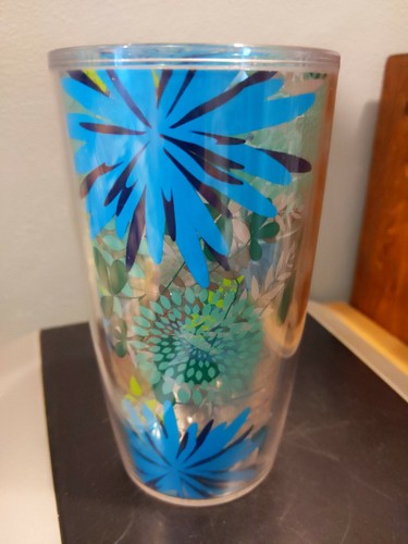 Tervis 16 Ounce Tumbler Green And Blue Flowers | eBay