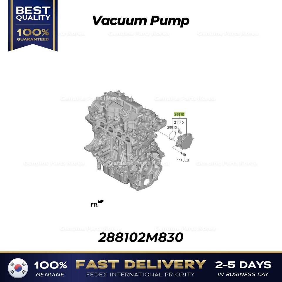 Hyundai Sonata Kia K5 Vacuum Pump 288102M830 | Genuine OEM | 28810 ...