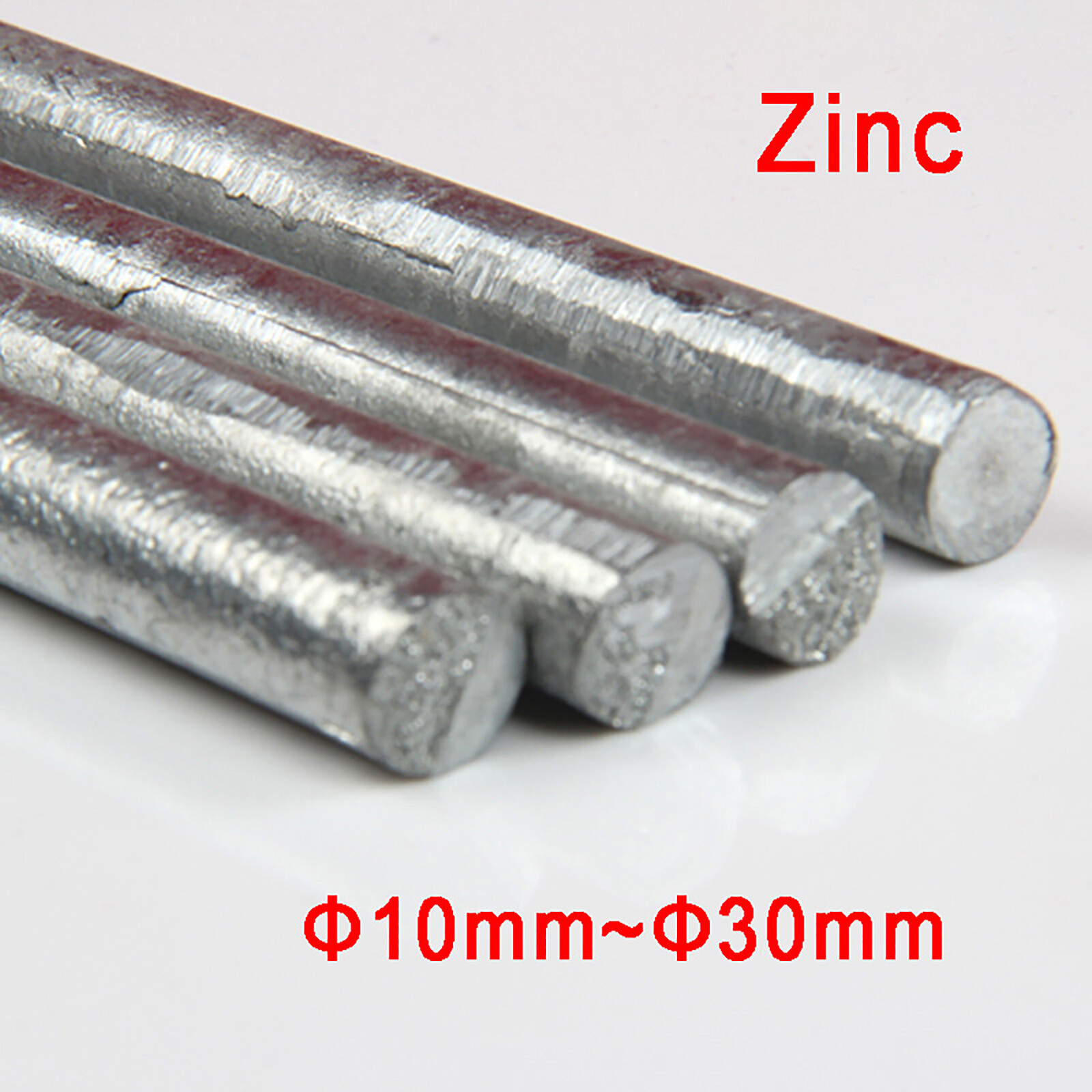 Solid Round Zinc Rod Be Used In Zinc Electrode / Marine Φ10mm~Φ30mm ...