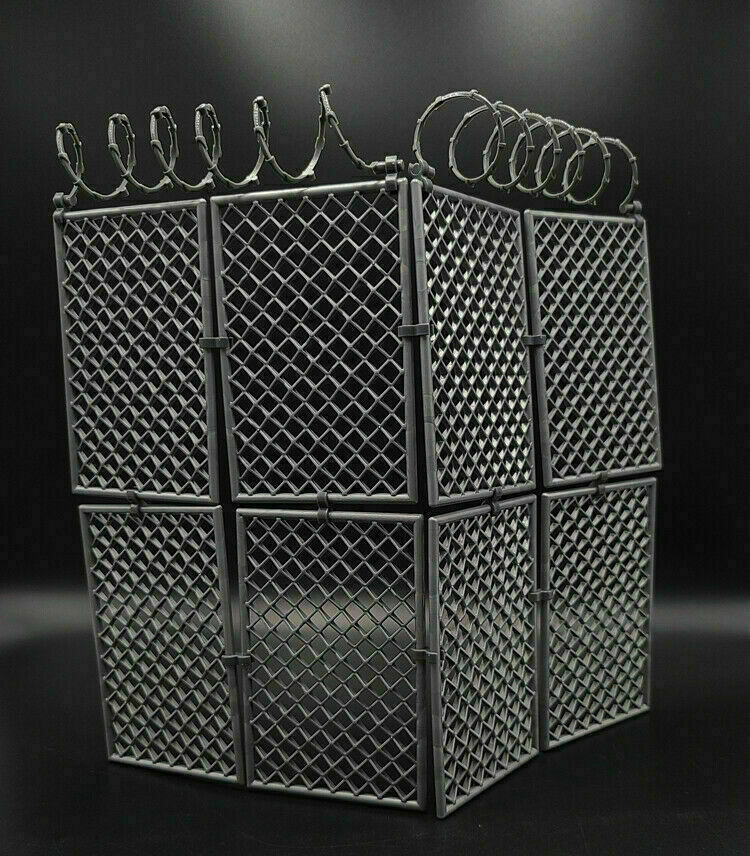 1/12 Scale Barbed Wire Fence Prison Removable For 6" Action Figure ...