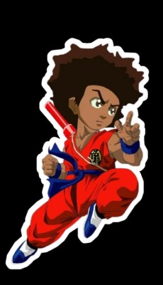 Dragon Ball Z Boondocks 3.5 Inch High Quality Vinyl Decal Huey Goku ...