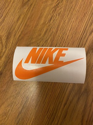 Orange Nike Retro Logo sticker Decal 5”in, | eBay