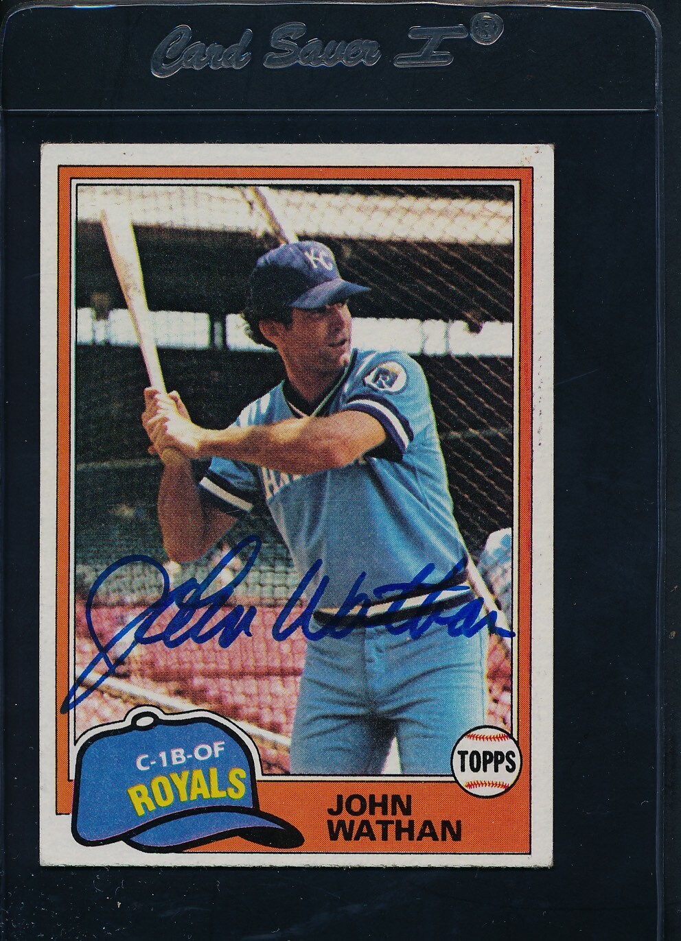 1981 Topps #157 John Wathan Royals Signed Auto *40305 | eBay