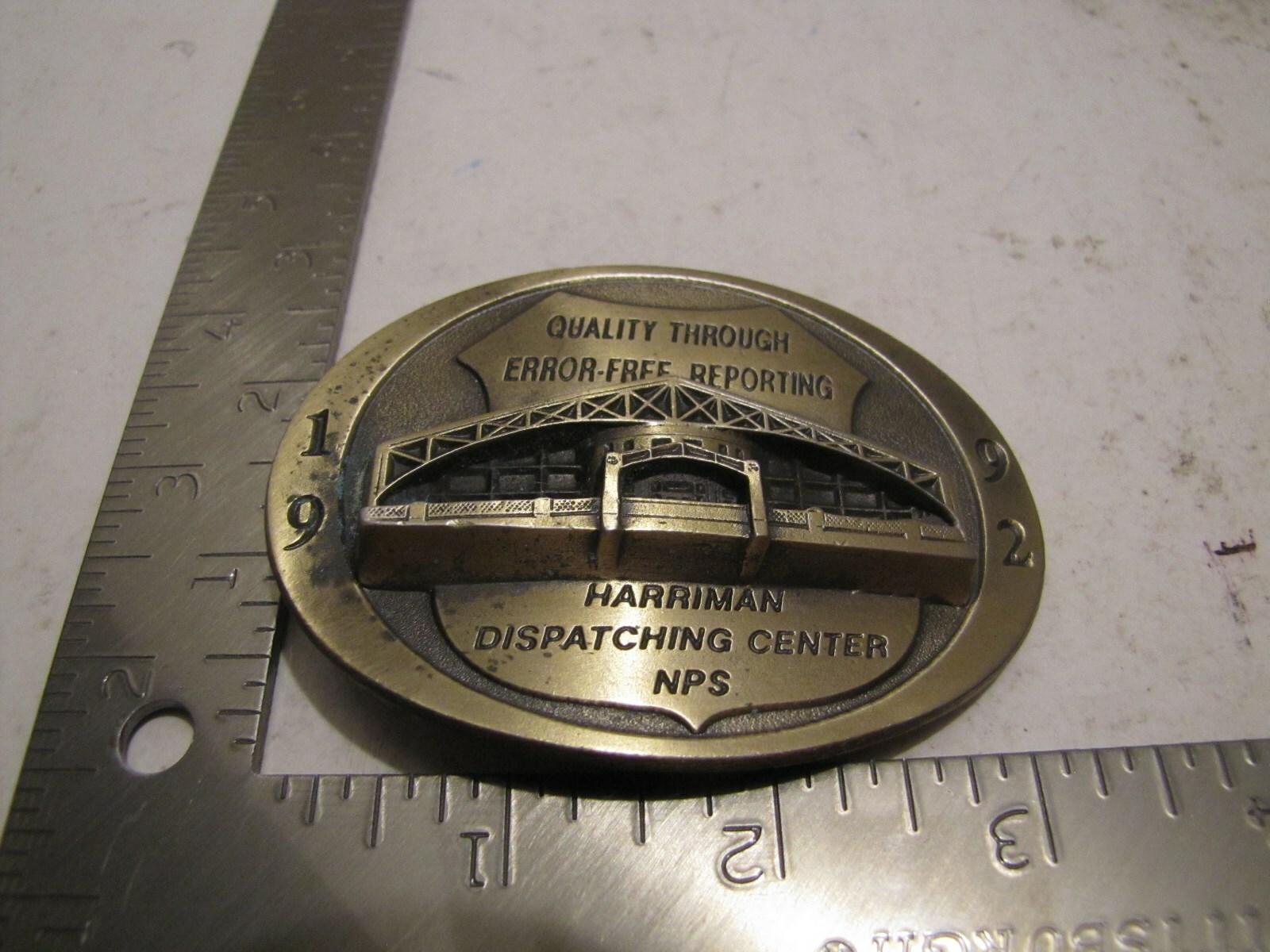 1992 UNION PACIFIC HARRIMAN DISPATCHING CENTER NPS BELT BUCKLE ...
