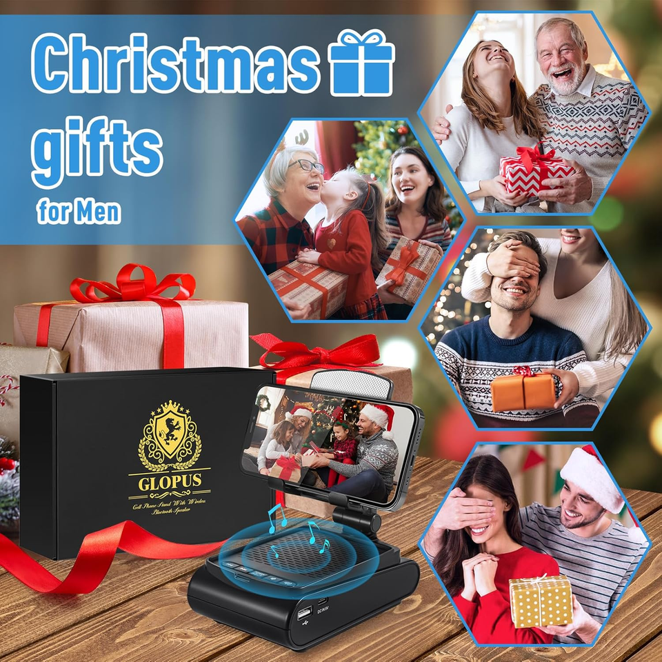 Valentines Day Gifts for Him Men, Cell Phone Stand with Wireless ...