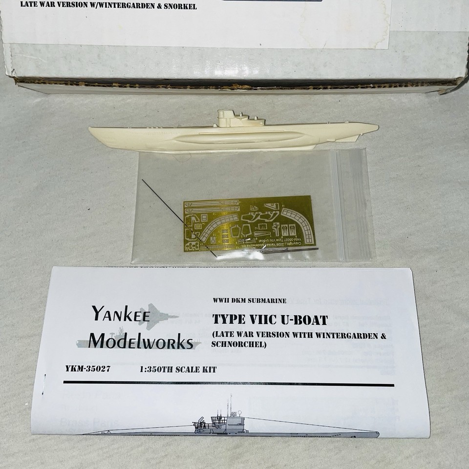 Yankee Modelworks 1/350 YKM-35027 Type VIIC UBOAT Late War Version NEW ...