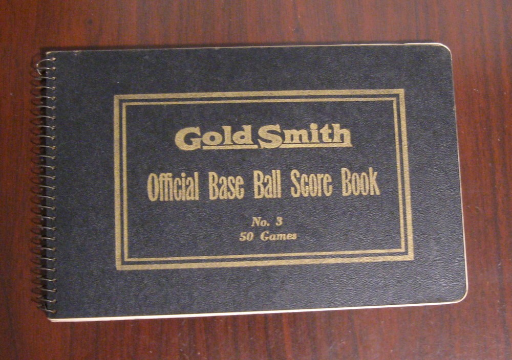 Vintage 1939 GoldSmith Official BaseBall Score Book No. 5 - 50 Games ...