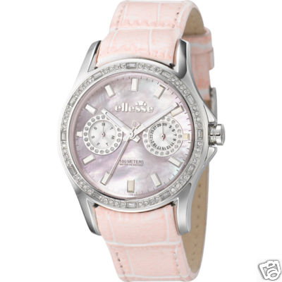 ellesse Ladies Dress Watch w Crystal Bezel & MOP Dial | eBay