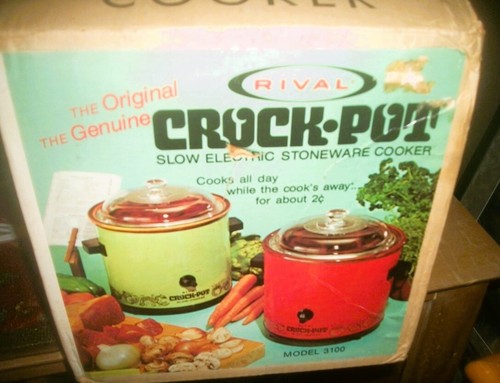 Vintage Rival Crock Pot/Slow Cooker...New.....3 1/2 quart......REDUCED ...
