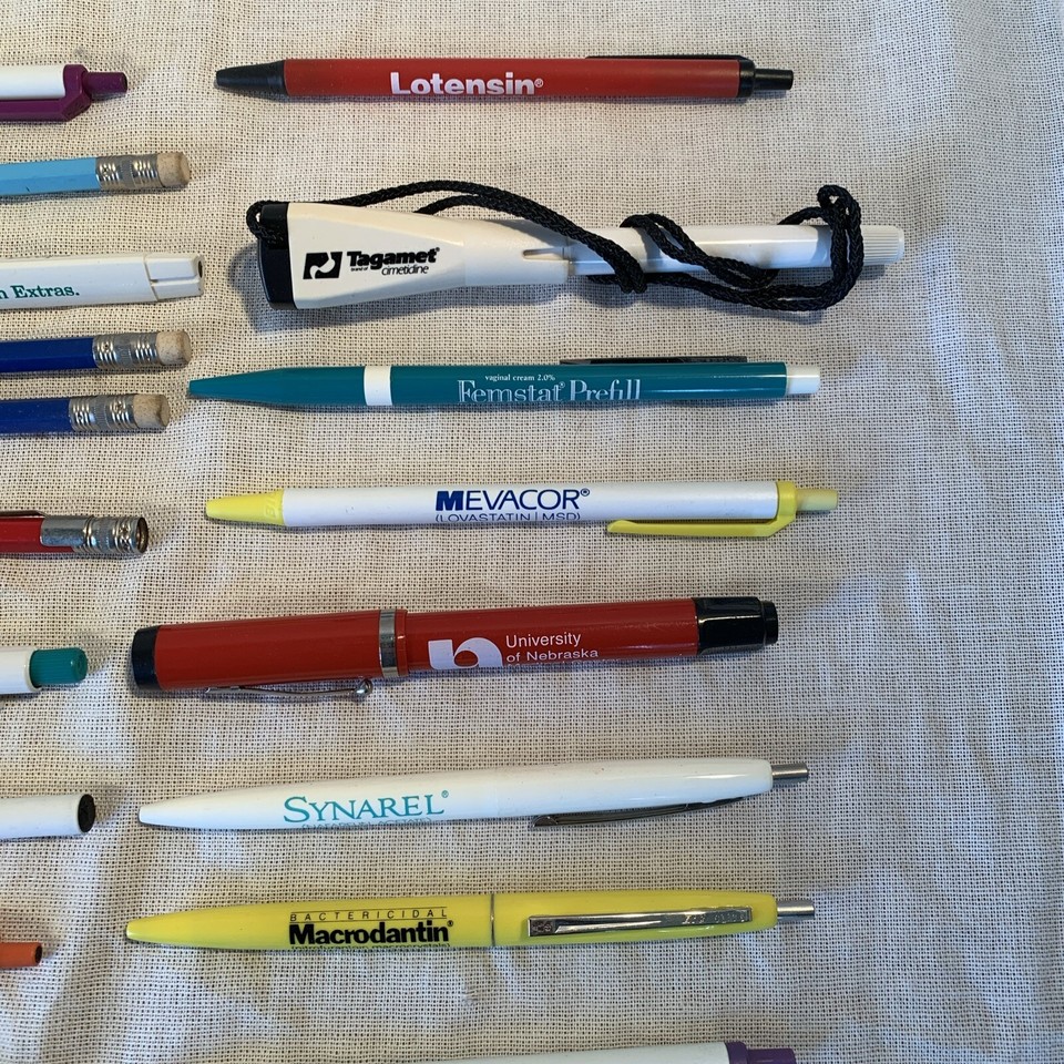 Lot Of Old Advertising Pens Over 40 Pens | eBay