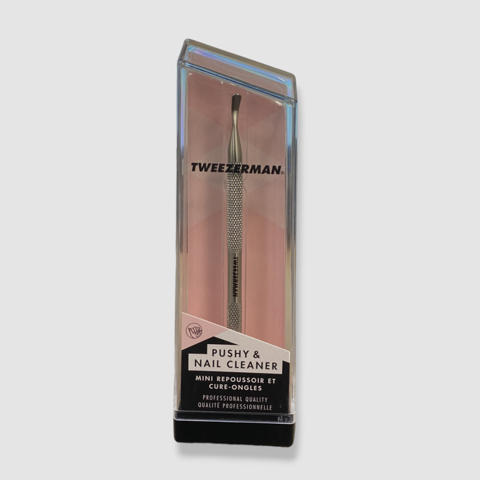 $36 TWEEZERMAN Pushy Nail Cleaner Stainless Steel Cuticle Pusher 2-Pack ...