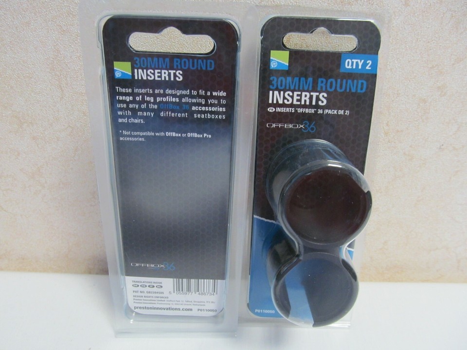 PRESTON OFFBOX 36 SPARE LEG INSERTS 2 x TWIN PACKS - CHOOSE SIZE ...