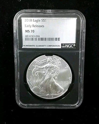 2018 $1 American Silver Eagle NGC MS 70 Early Releases #3412 | eBay