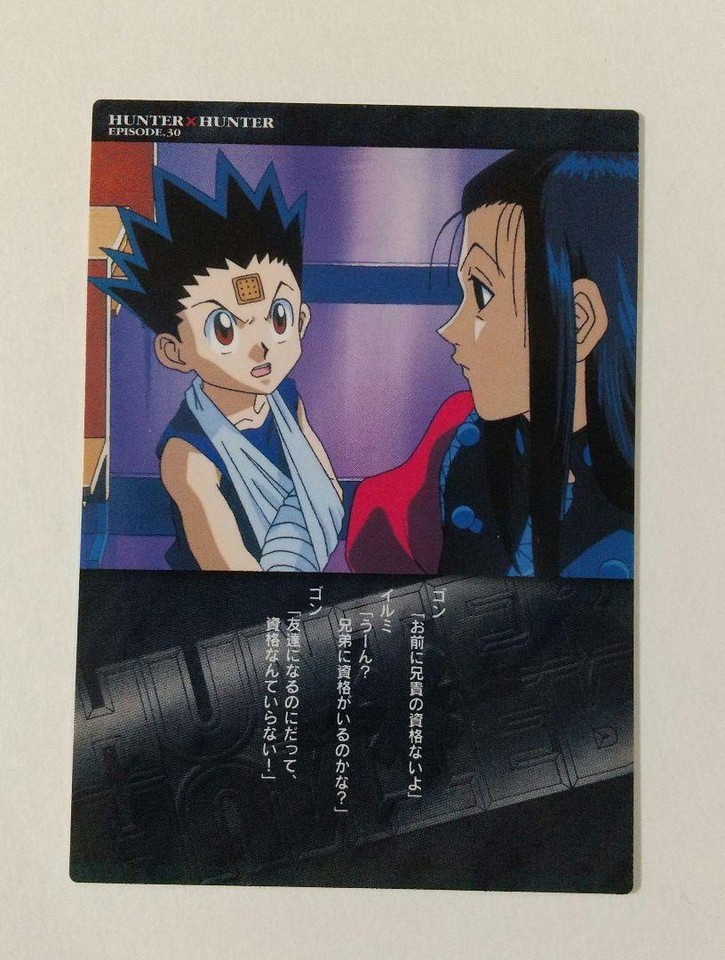 Hunter x Hunter Carddas Masters 2001 Gon And Illumi 2 Pieces | eBay