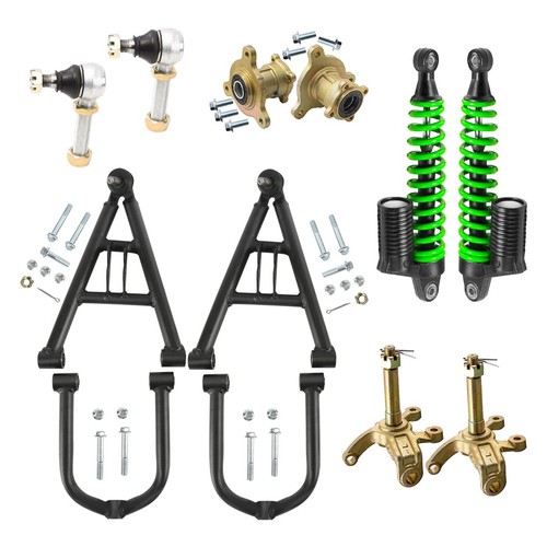 Front Suspension Kit Shock Swing Arm Upper/Lower For ATV Quad Go Kart ...