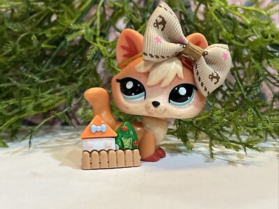Littlest Pet Shop 1812 Lps Authentic Orange Yellow Fox Teal Eyes | eBay