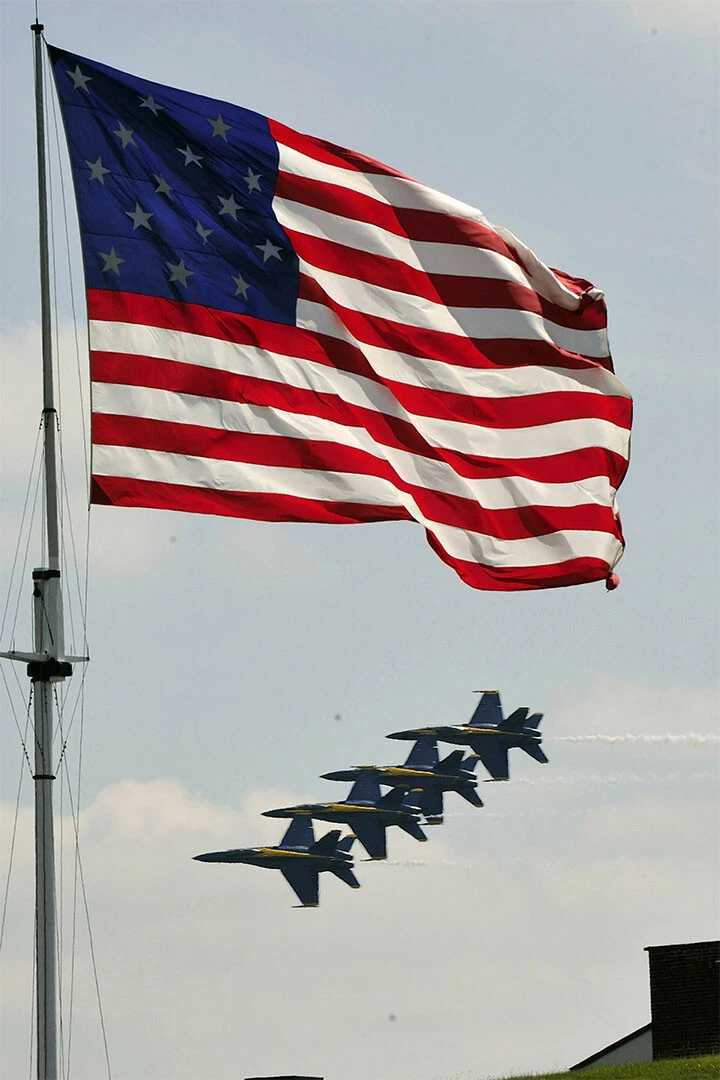 Blue Angels American Flag