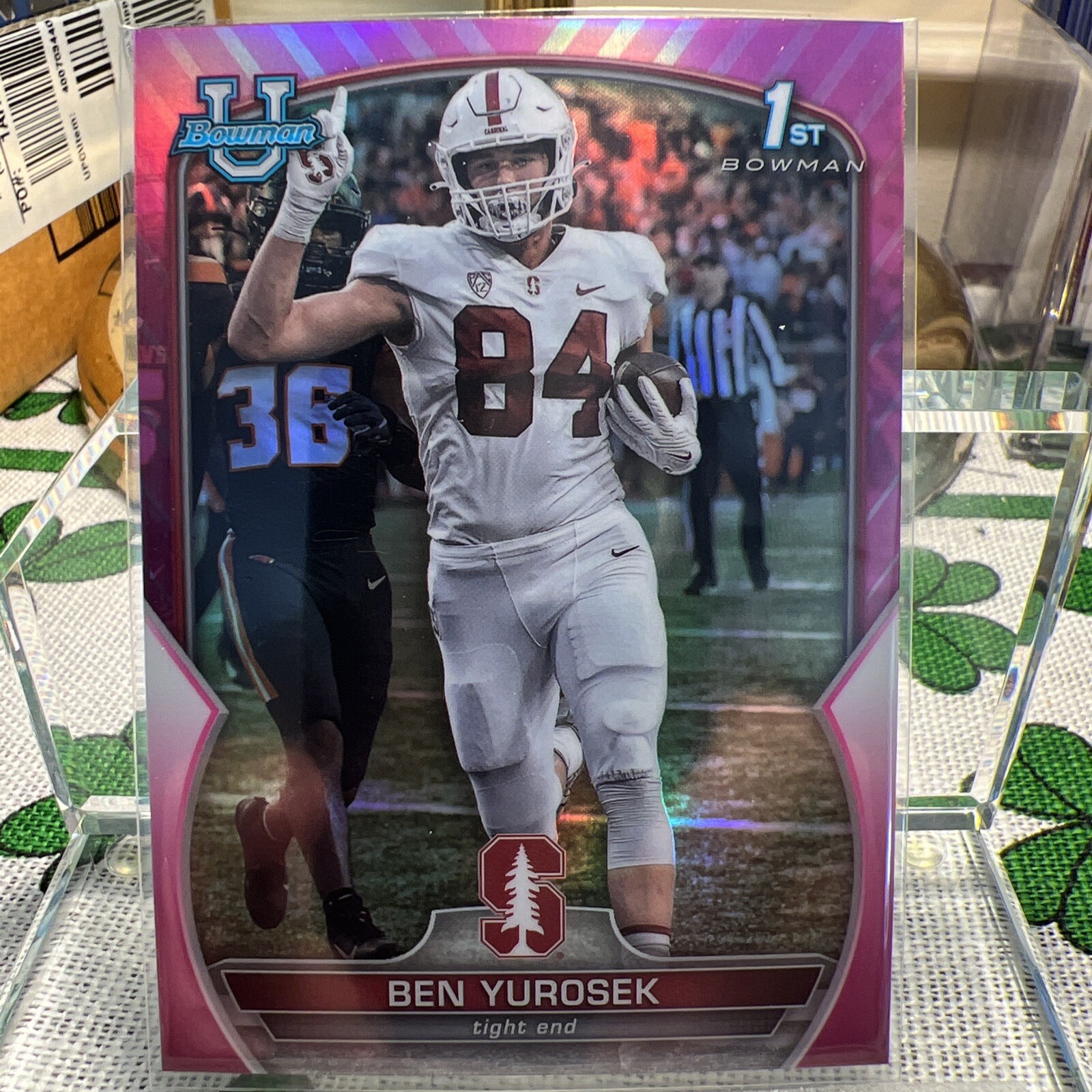 BEN YUROSEK RC 2022 Bowman Chrome University Refractor Pink #23 ROOKIE ...