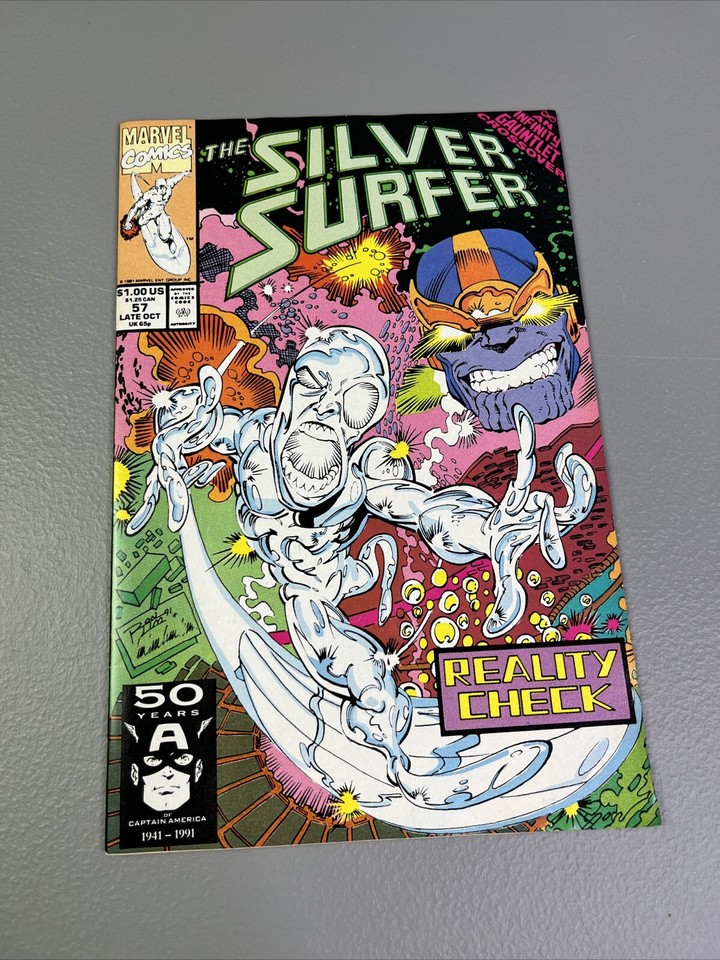 SILVER SURFER Vol. 3 #57 Thanos Infinity Gauntlet Marvel Comics 1991 | eBay