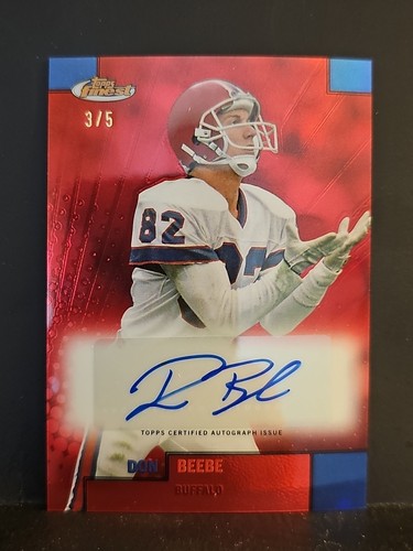 2024 Finest Flashback Red Refractors Don Beebe AUTO BILLS / 5 | eBay