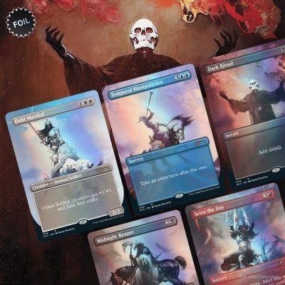 MTG Secret Lair Frank Frazetta Foil Battle Scenes Borderless Set Pack ...