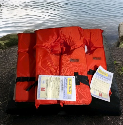 Seachoice Life Preserver NSBV Jackets Type II PFD Adult SET 3 NEW W ...