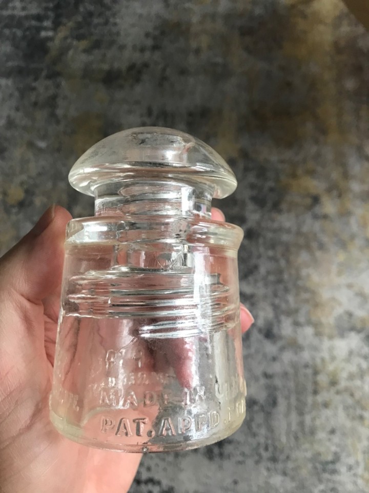Vintage Pyrex Clear Glass electrical Insulator | eBay