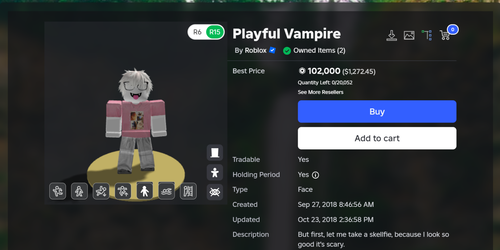 High Demand Roblox Limited's! - CLEAN | CHEAP & QUICK DELIVERY- PLAYFUL ...