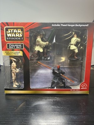 Applause Star Wars Episode 1 Figurine Gift Set Theed Hangar Darth Maul ...