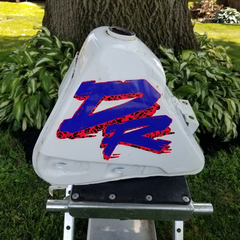 1993 Suzuki DR250 Gas Tank Petrol Fuel Tank Cell | White | OE