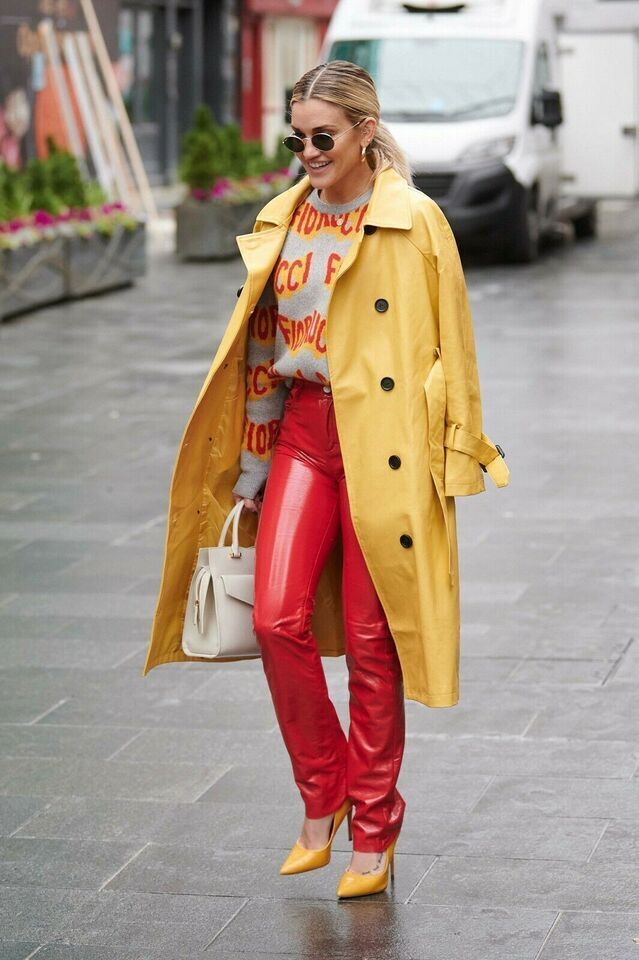 Women's Yellow Leather Trench Coat Real Lambskin Custom Made Winter ...