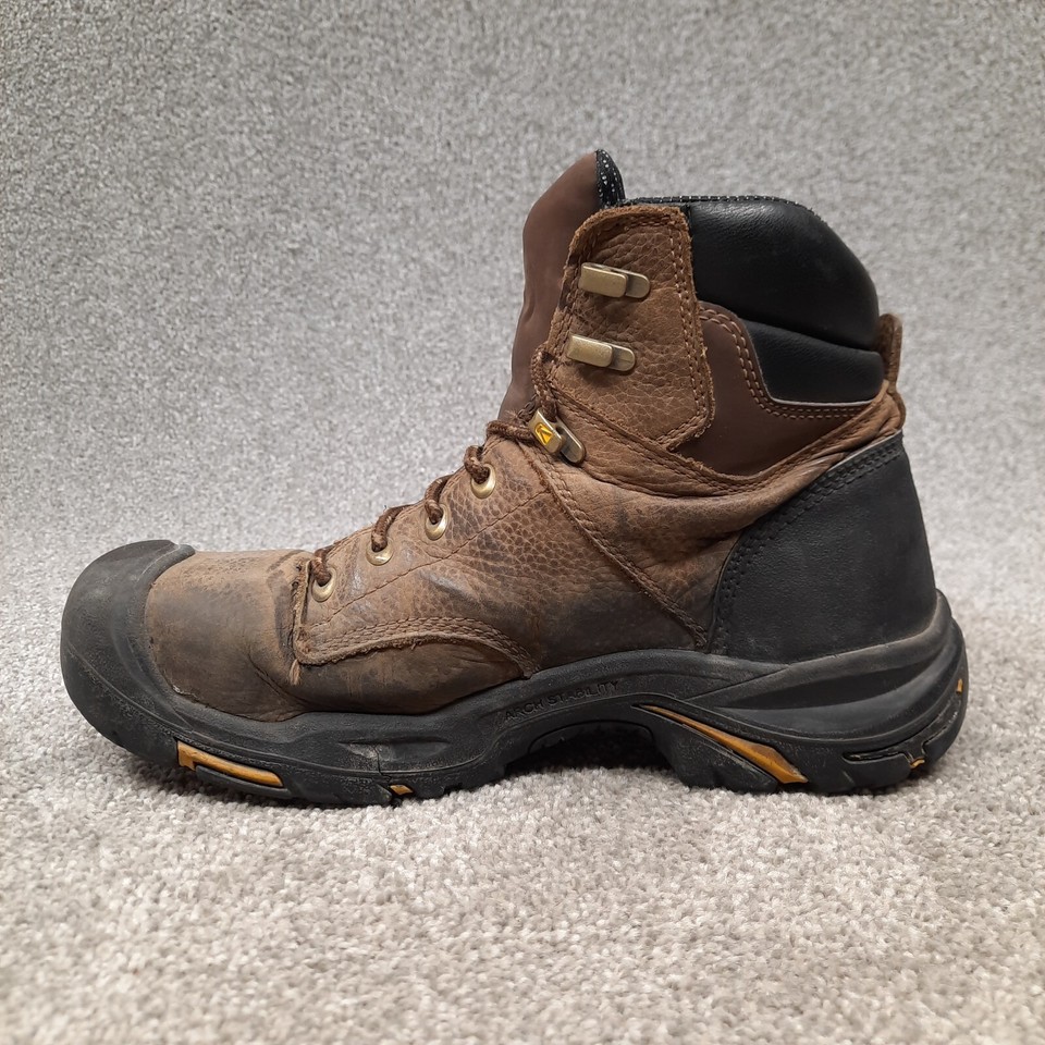 Keen Utility Mt Vernon 6” Boots Men’s Size 10.5 D Brown WP Soft Toe ...