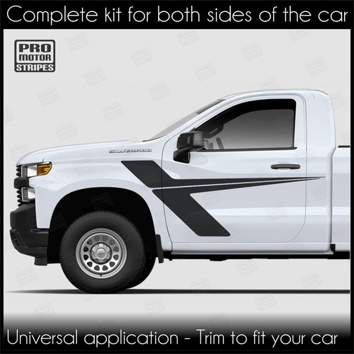 Side Door Accent Stripes Decals For Chevrolet Silverado Colorado S10 WT ...
