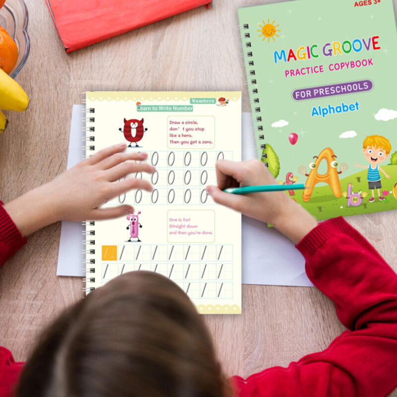 English Grooved Handwriting Practice Book For Children's Magic ...