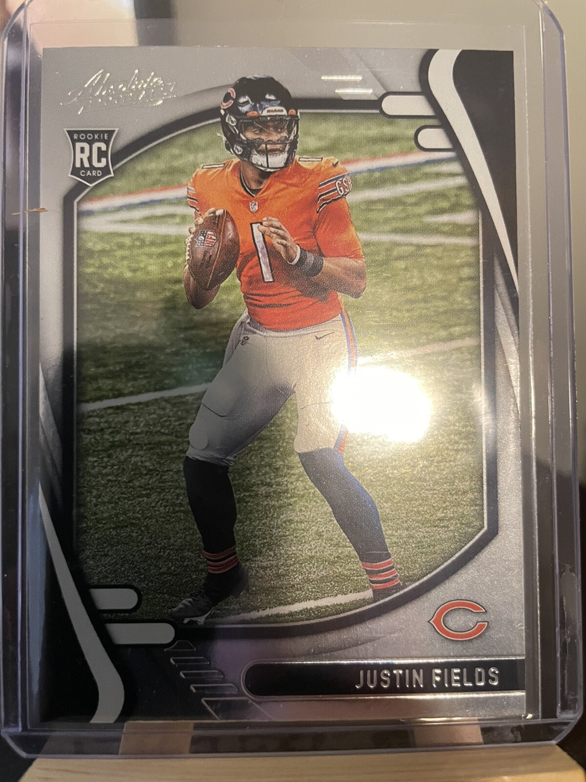 2021 Panini Absolute Football JUSTIN FIELDS Rookie Card RC Chicago ...