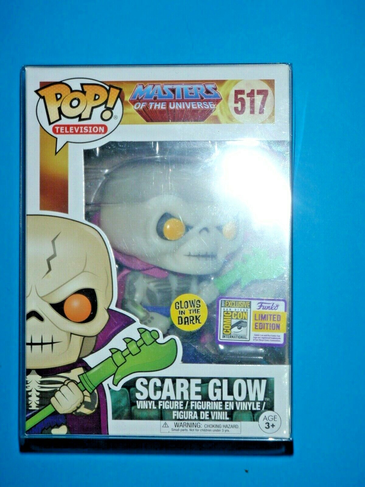 Funko Pop SCARE GLOW Comic Con Masters of the Universe SDCC GITD GRAIL ...