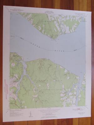 Cherry Point North Carolina 1951 Original Vintage USGS Topo Map | eBay