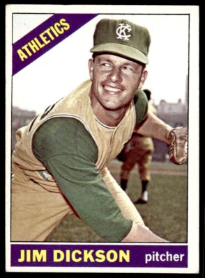 1966 Topps Jim Dickson + Kansas City Athletics #201 | eBay