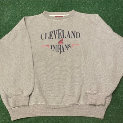 Vintage 90s Cleveland Indians MLB Logo Embroidered VTG Crewneck Sweater ...