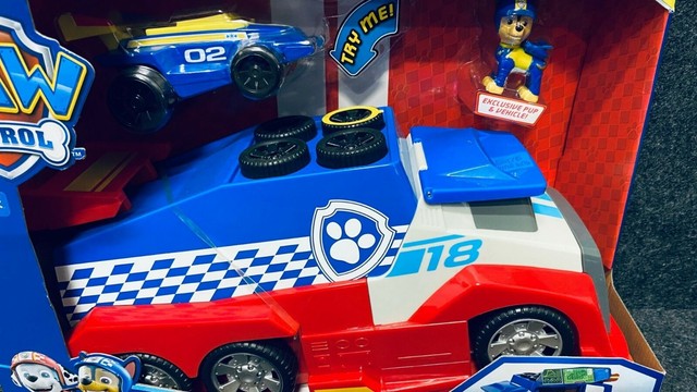 Power Patrol Ready Race Rescue Mobile Pit Stop Team Vehicle Play Toy ...